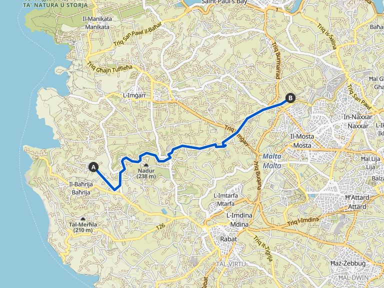 Kuncizzjoni to Mosta | hike | Komoot